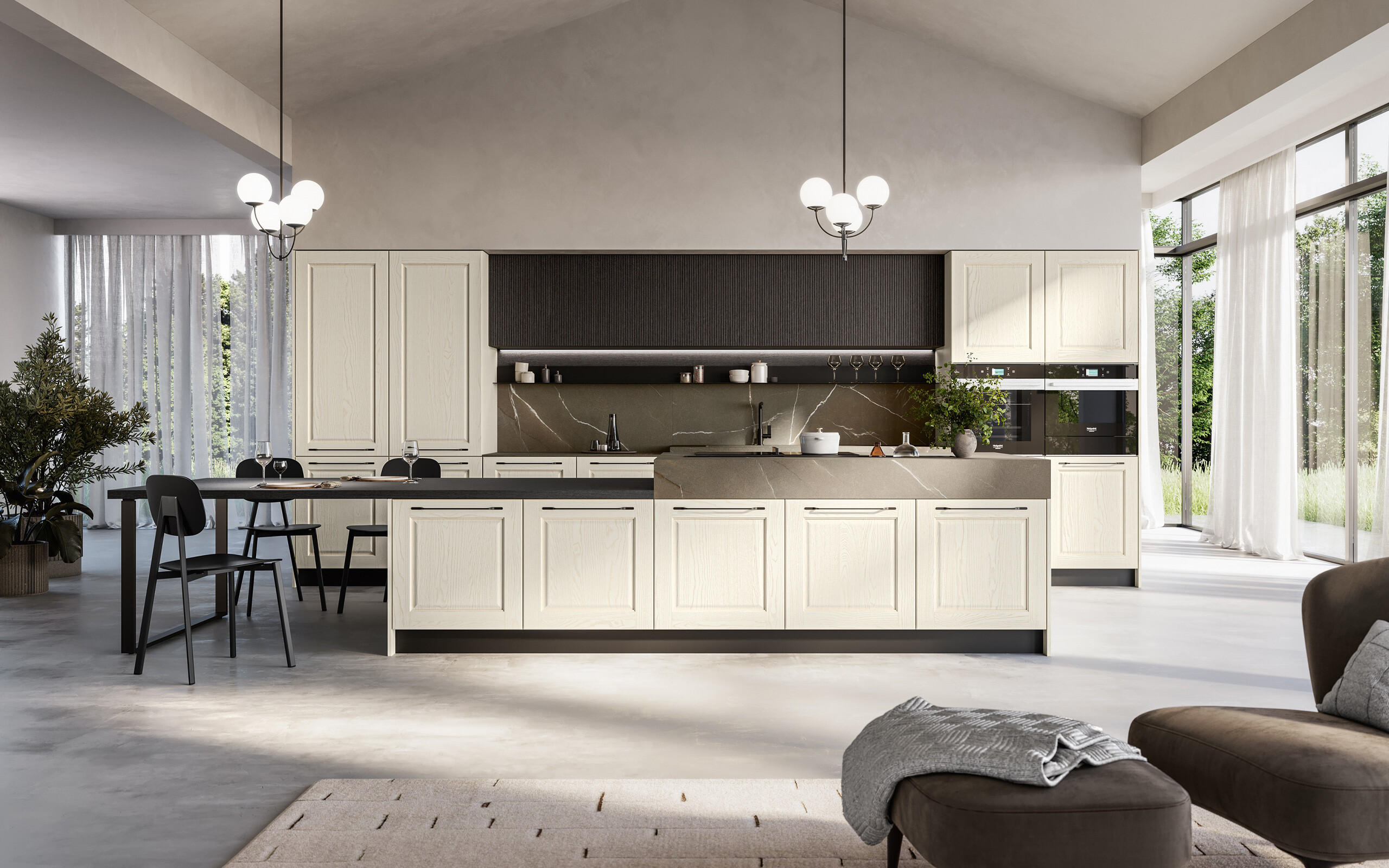 Classic, elegant and light kitchen - Asolo - Arredo3