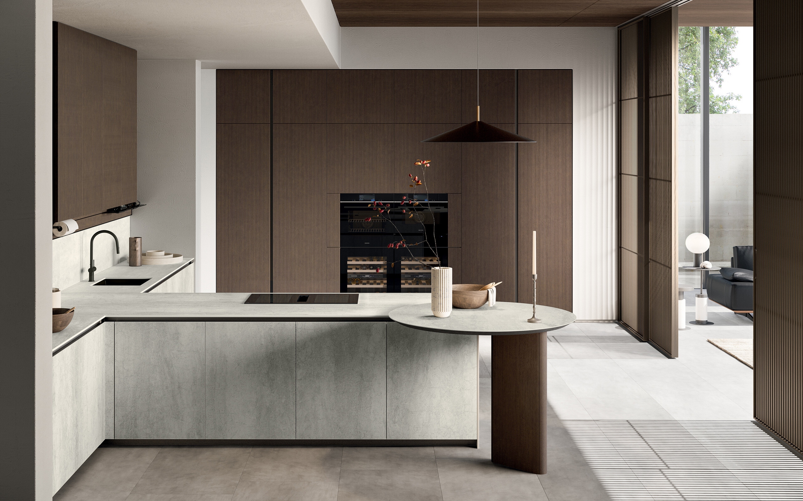 A modern design kitchen with refined finishes - Glass - Arredo3
