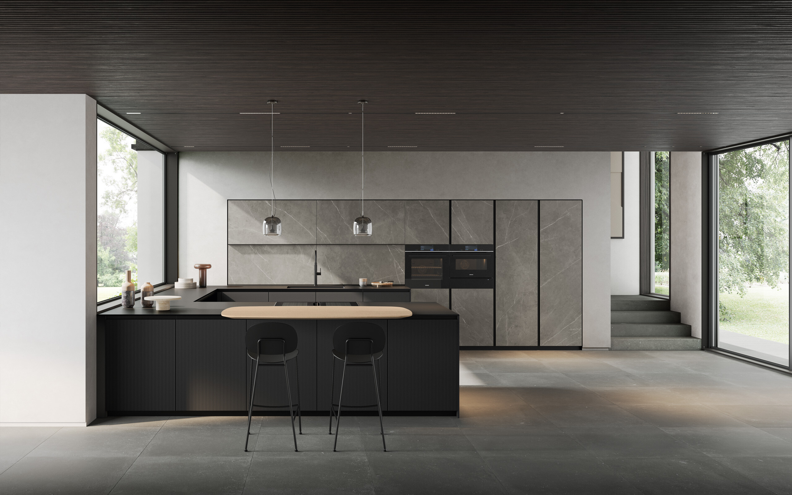 A modern design kitchen with refined finishes - Glass 2.0 - Arredo3