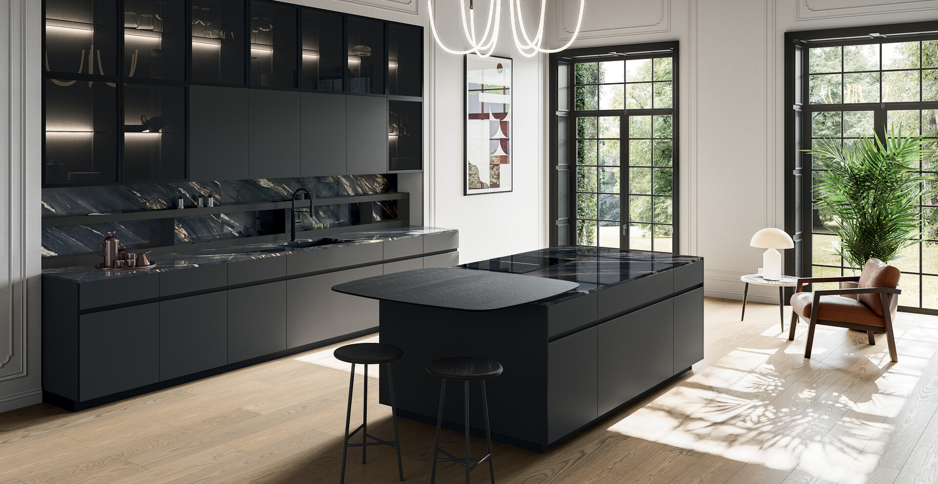 Architecture Glass House Kitchen