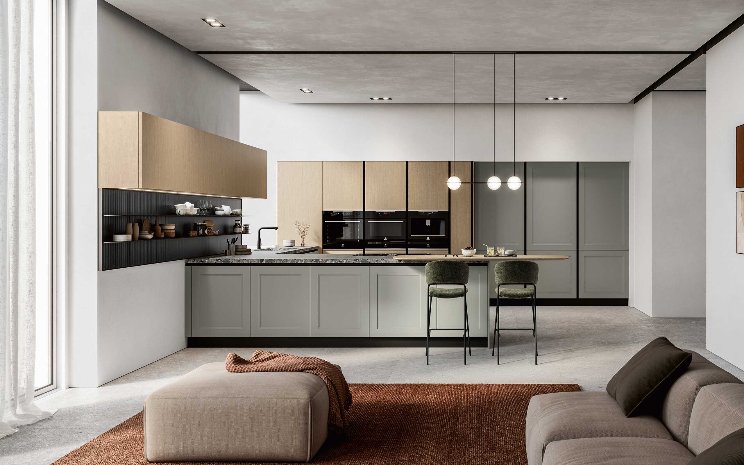 A contemporary kitchen with an elegant style - Meg - Arredo3