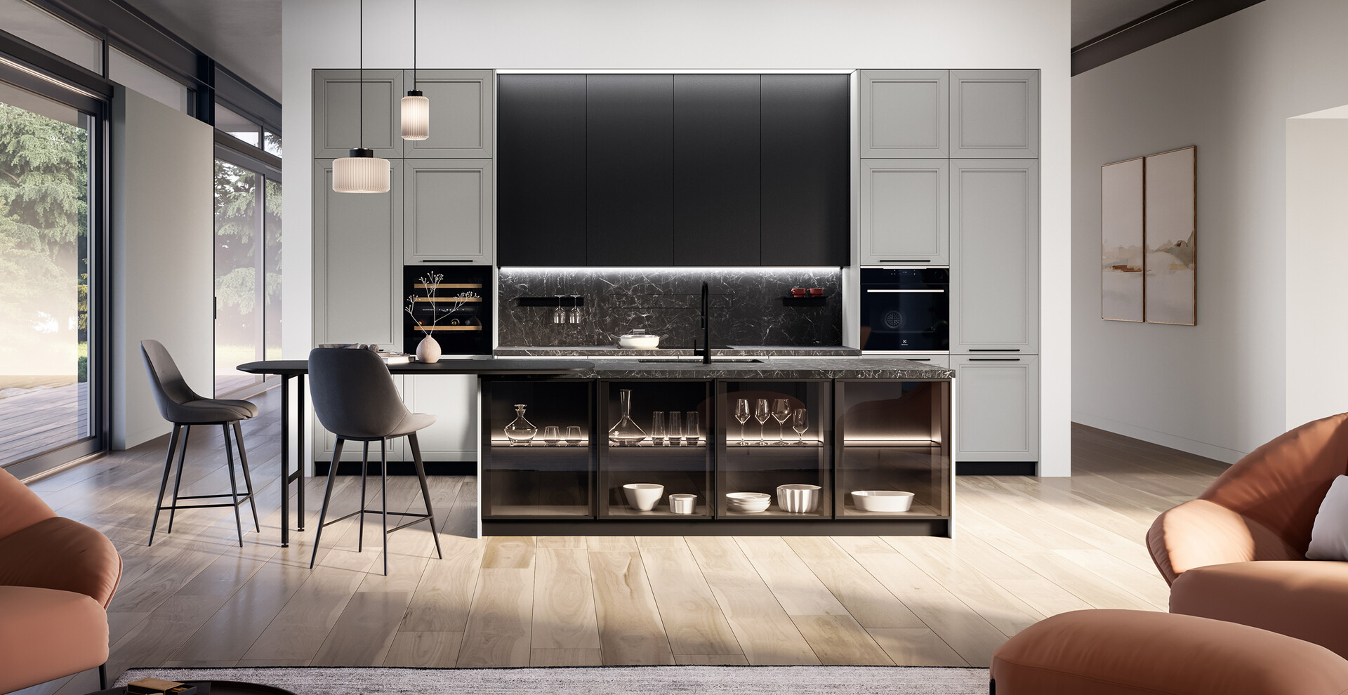 Traditional kitchen with classic shapes - Opera - Arredo3