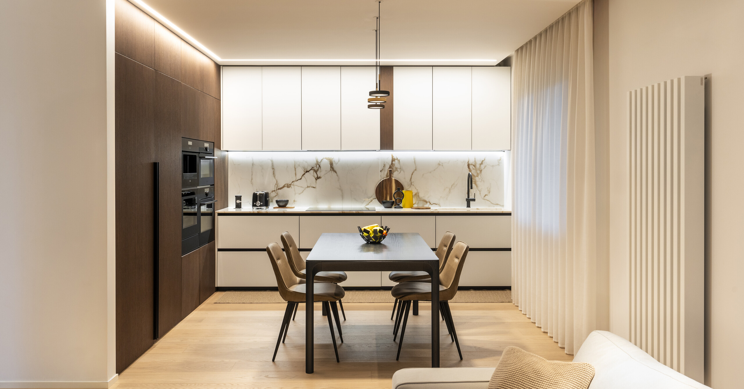 Cucina angolare di design per open space: un progetto Arredo3